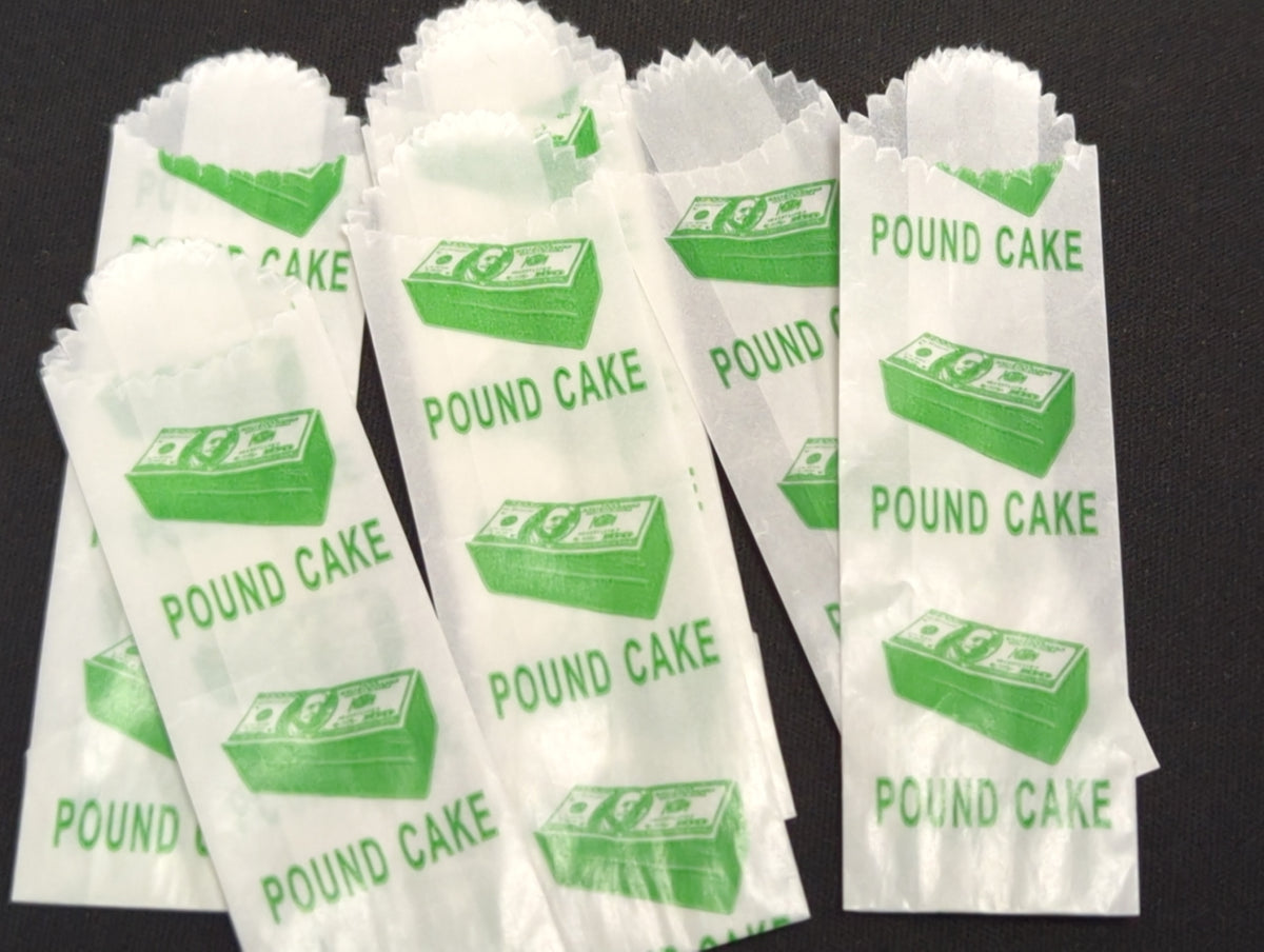 Vellum Glassine Stamp Wax Paper Envelope Bags- POUND CAKE — The Baggie ...